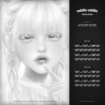 Second Life Marketplace - oddle oddle. roha eyes - demo